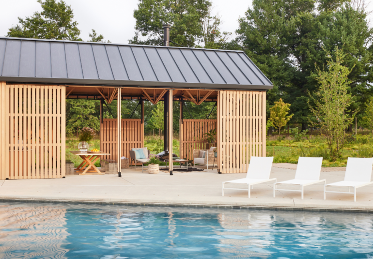 Barn-Inspired Pool House - Equestrian Living